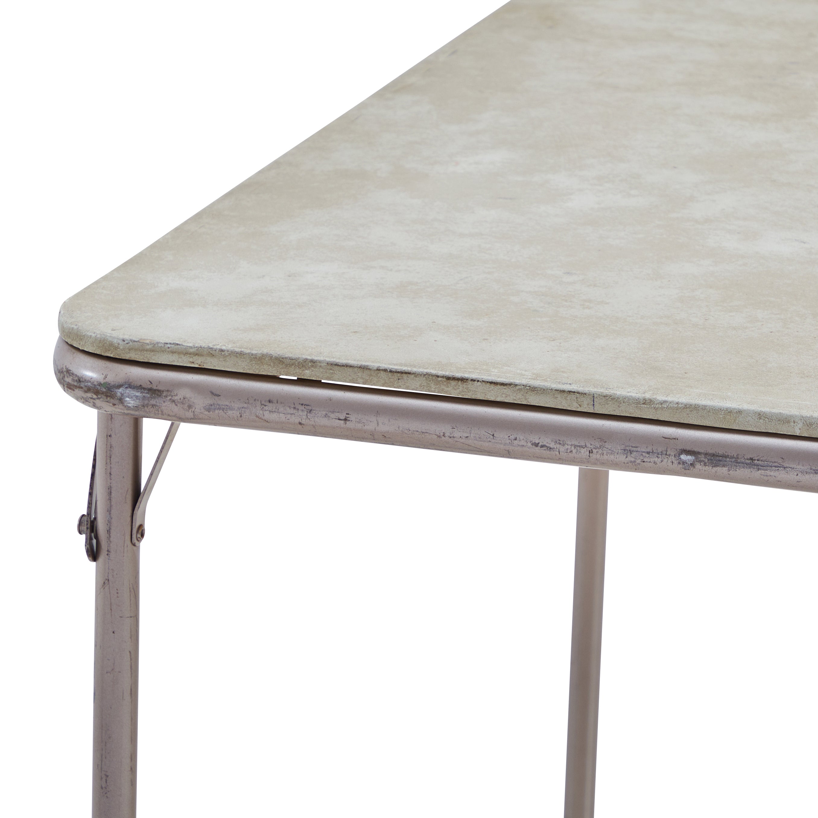 Grey Folding Card Table - Gil & Roy Props