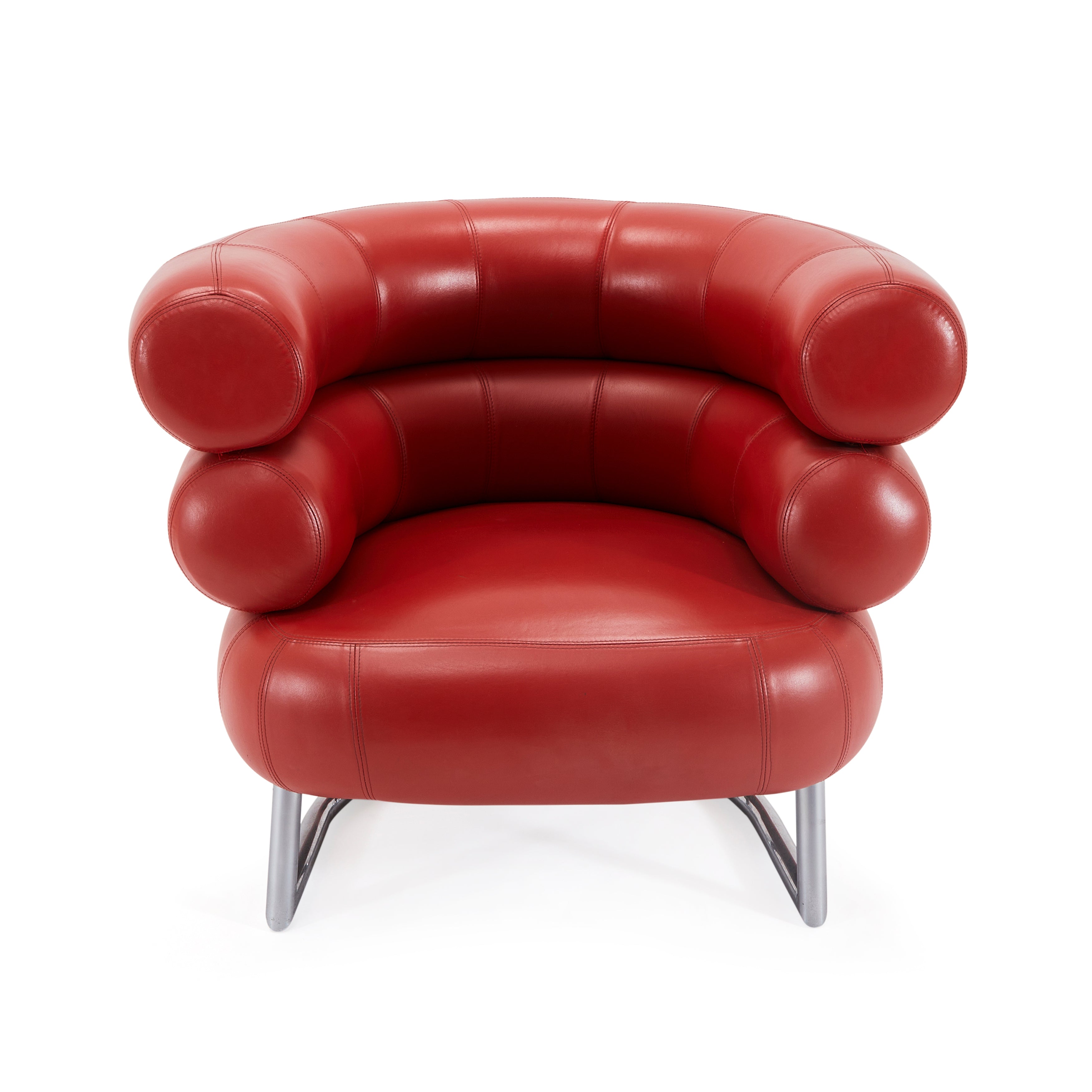 Red Eileen Gray Bibendum Chair - Gil & Roy Props