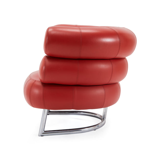 Red Eileen Gray Bibendum Chair - Gil & Roy Props
