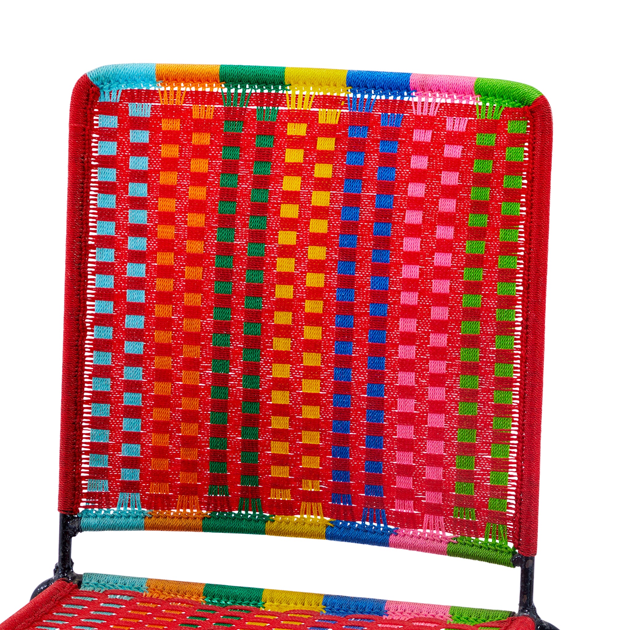 Rainbow Woven Outdoor Chair - Gil & Roy Props