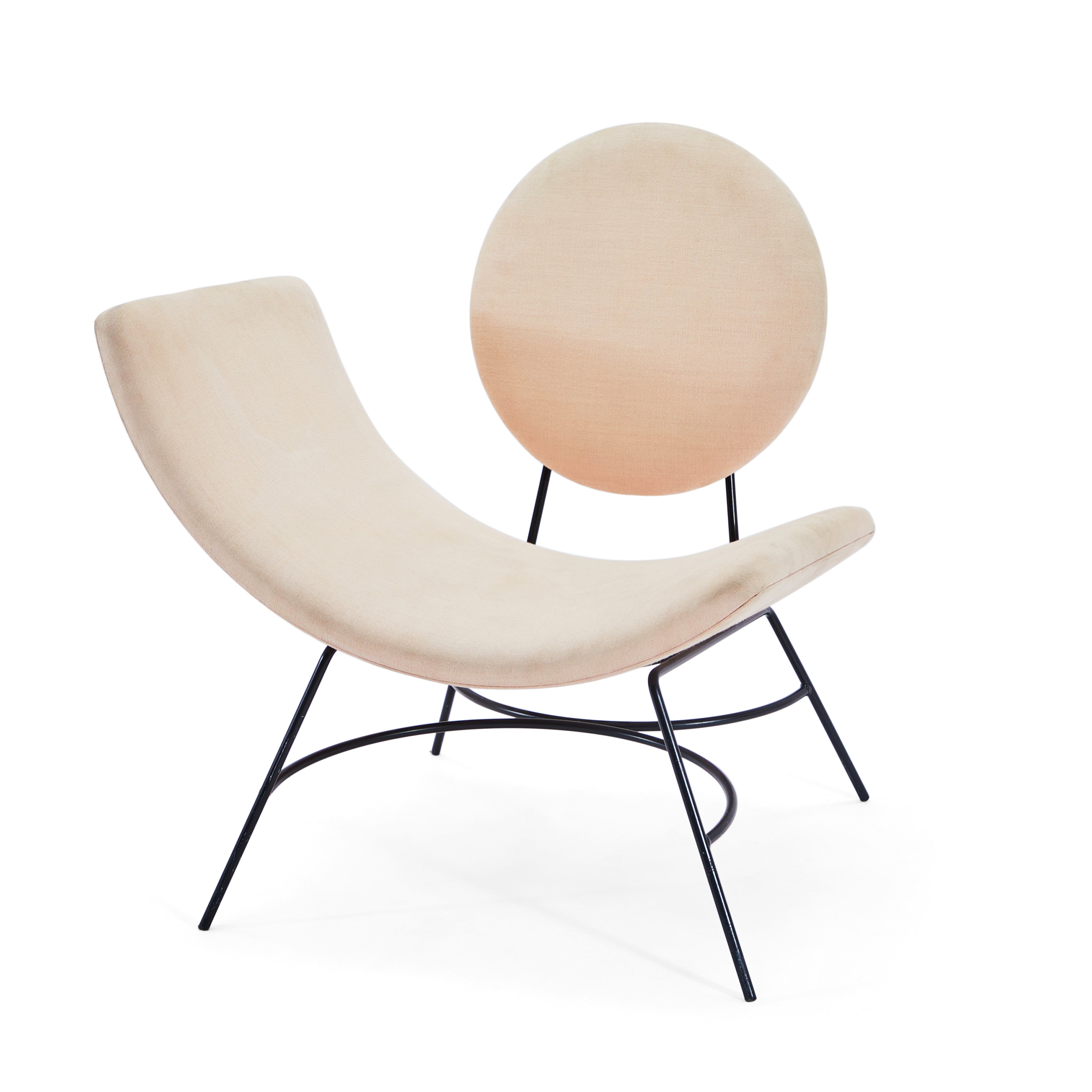 White Elroy Modern Right Arm Lounge Chair - Gil & Roy Props
