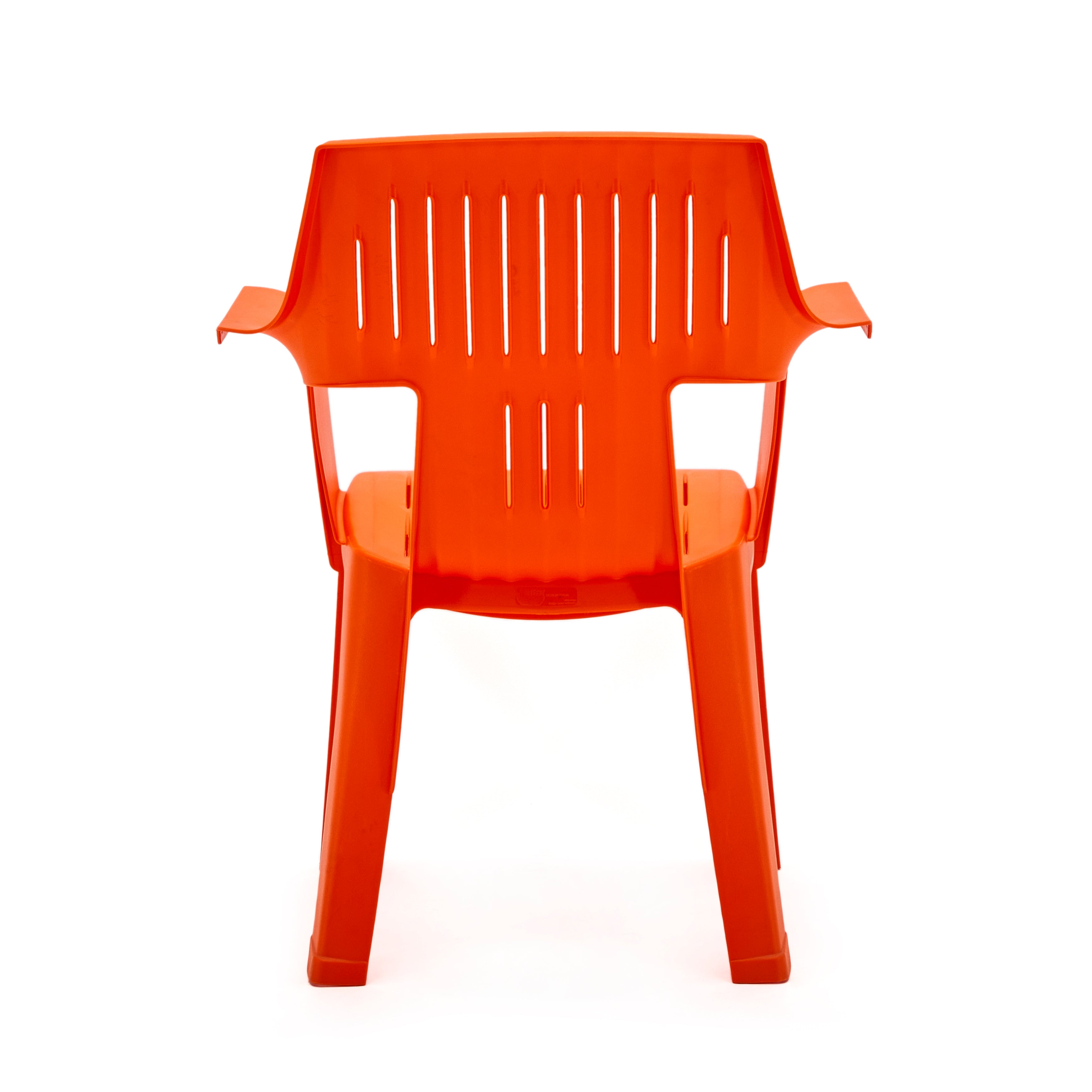 Orange Plastic Outdoor Chair - Gil & Roy Props