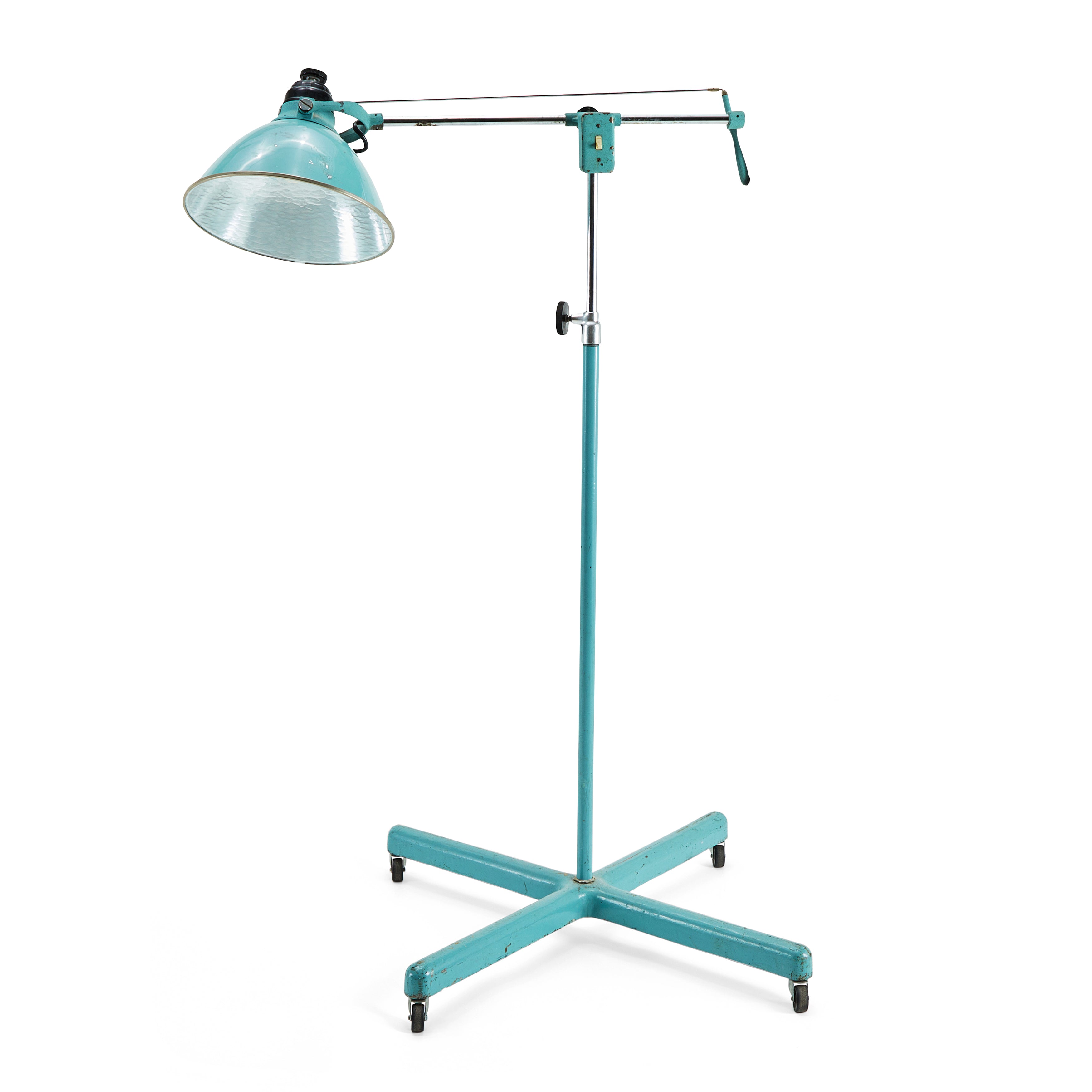 Blue Industrial Floor Lamp - Gil & Roy Props