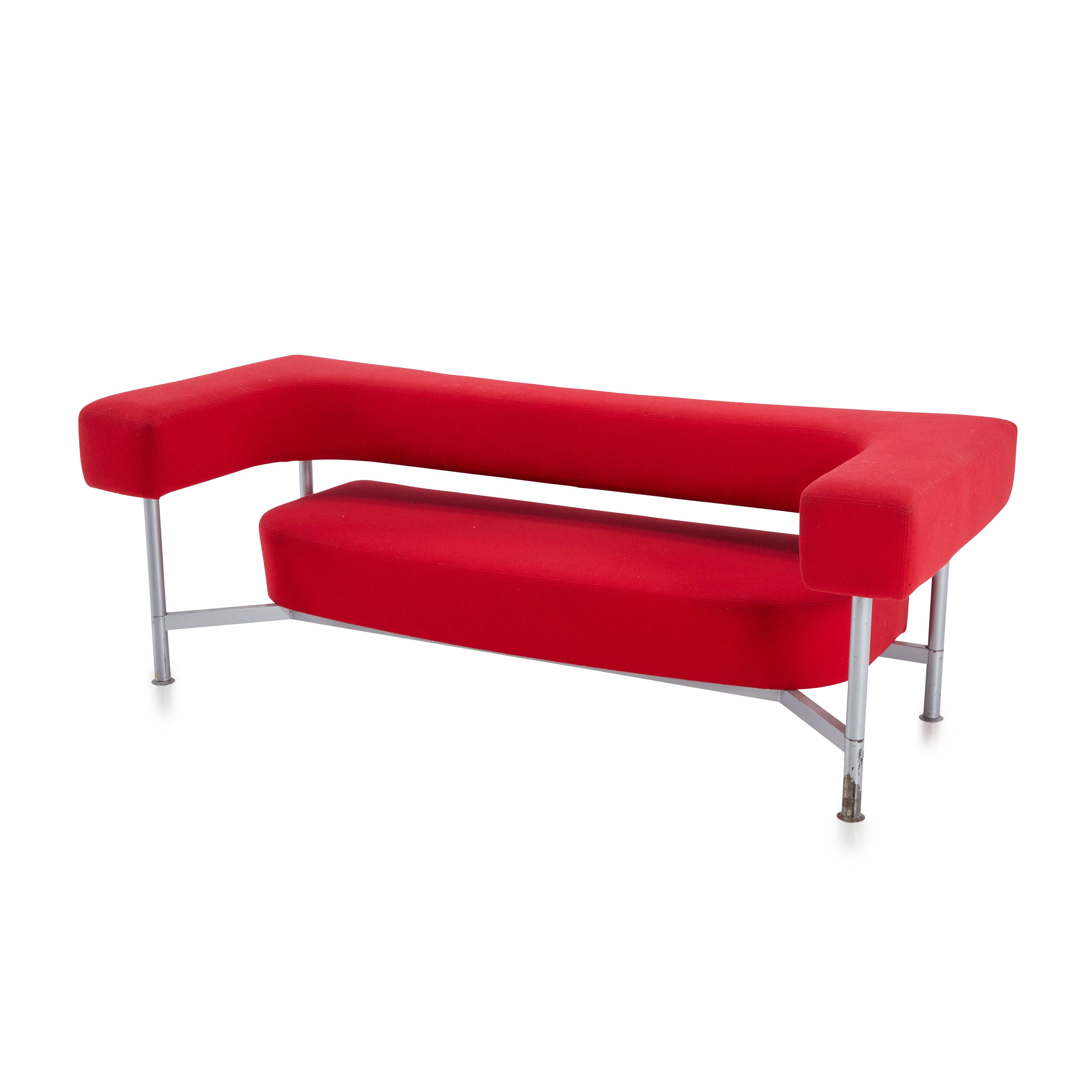 Red Floating Decker Sofa - Gil & Roy Props