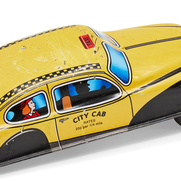 Yellow Taxi Cab Toy (A+D) - Gil & Roy Props
