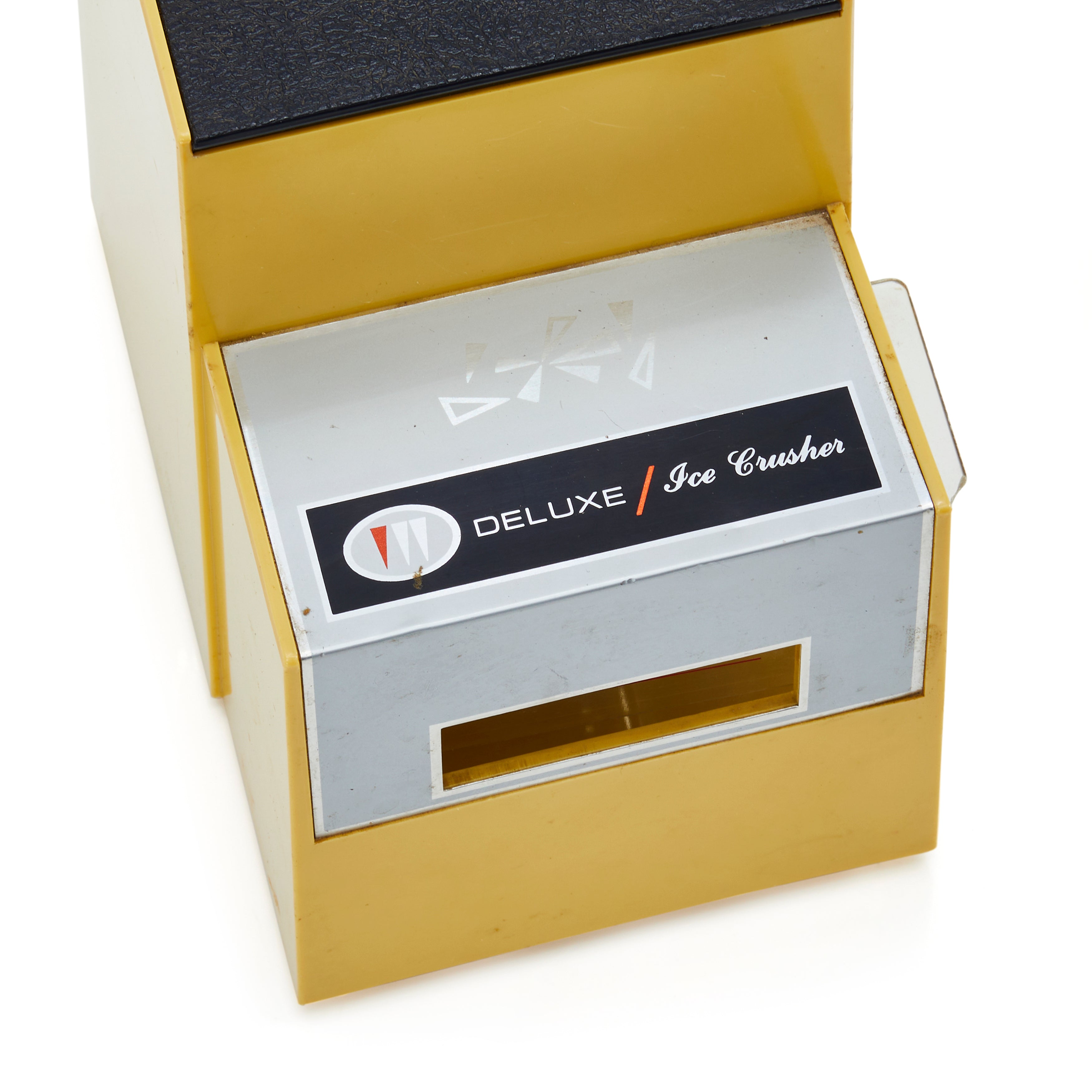 Vintage Yellow Ice Machine "DELUXE/Ice Crusher" - Gil & Roy Props