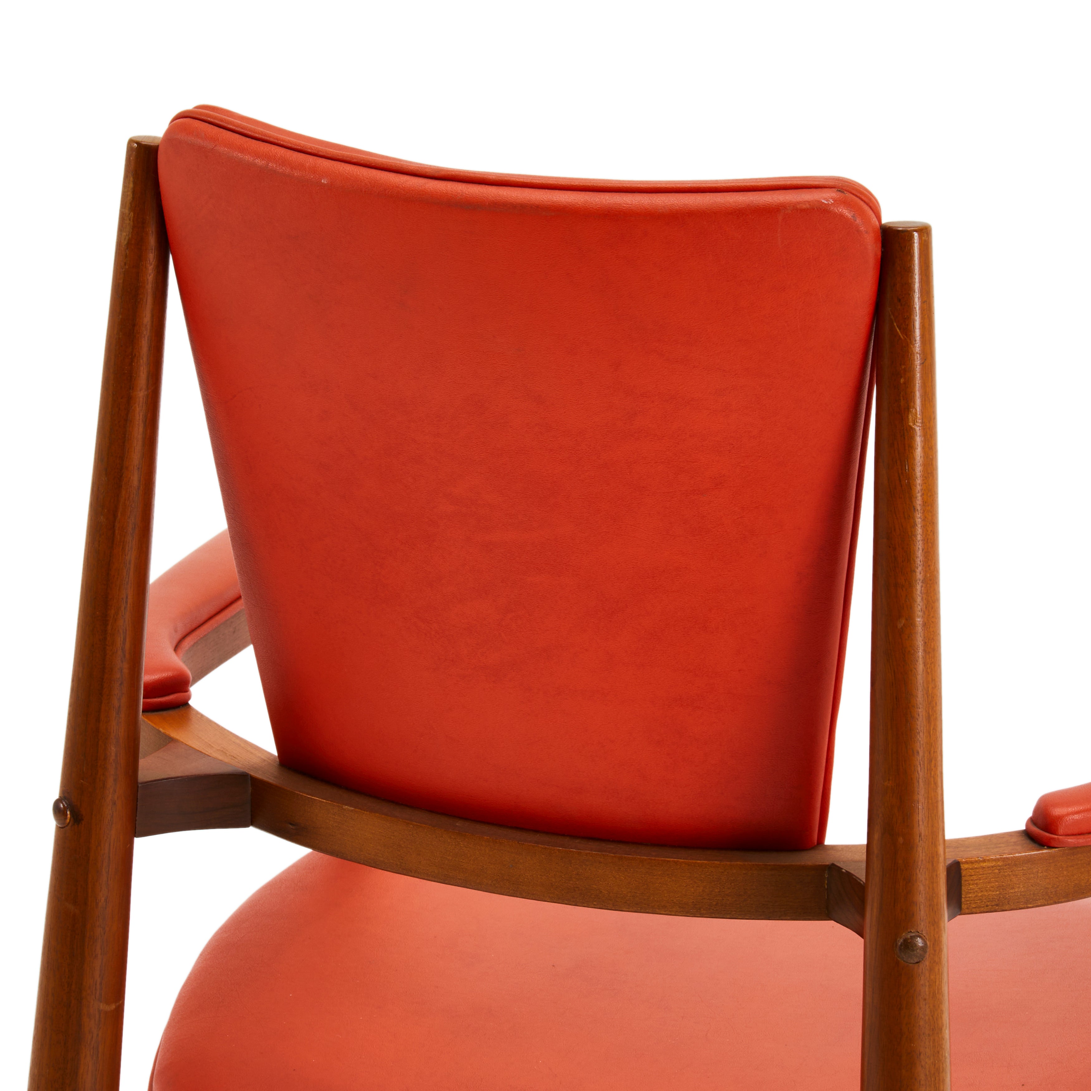 Danish Modern Arm Chair - Burnt Orange - Gil & Roy Props