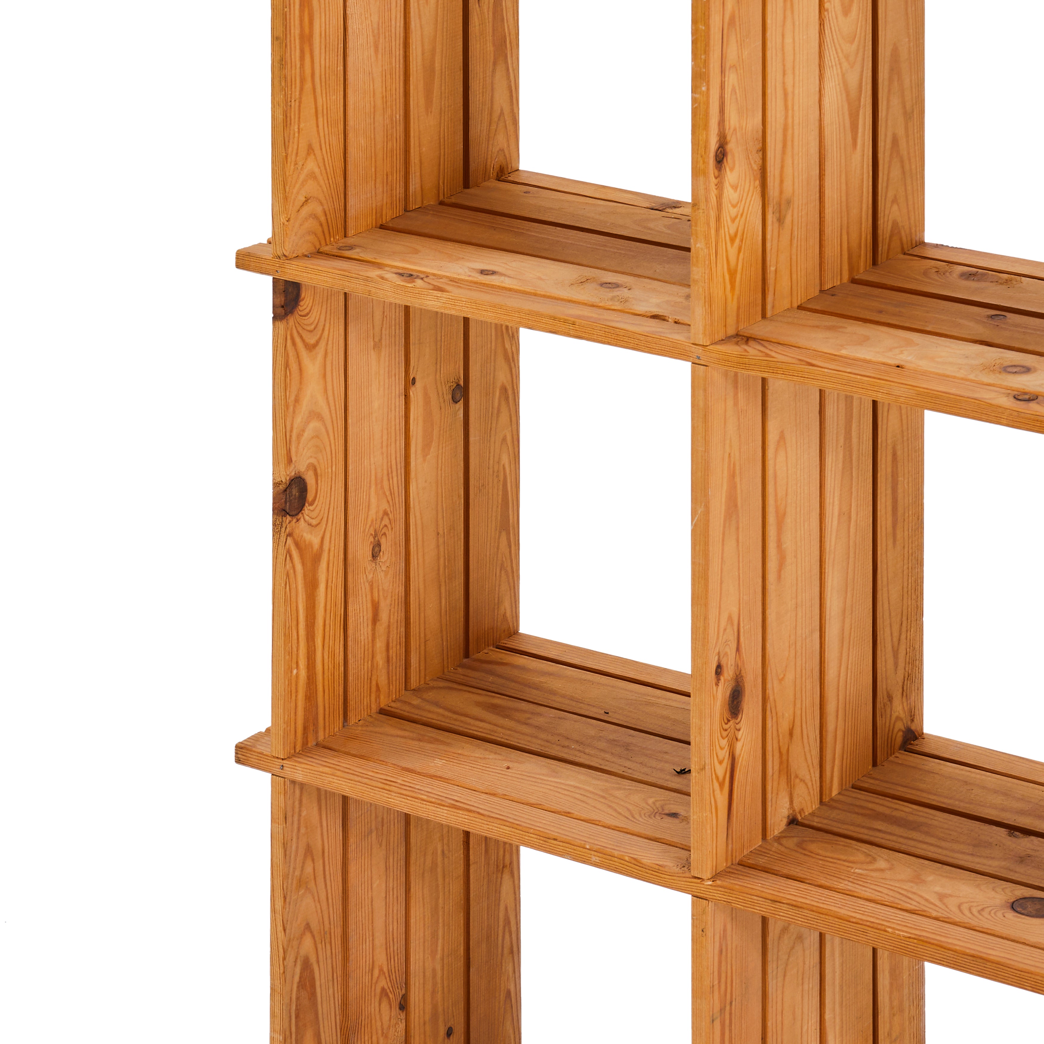 Wood Crate Stair Shelf Unit - Gil & Roy Props