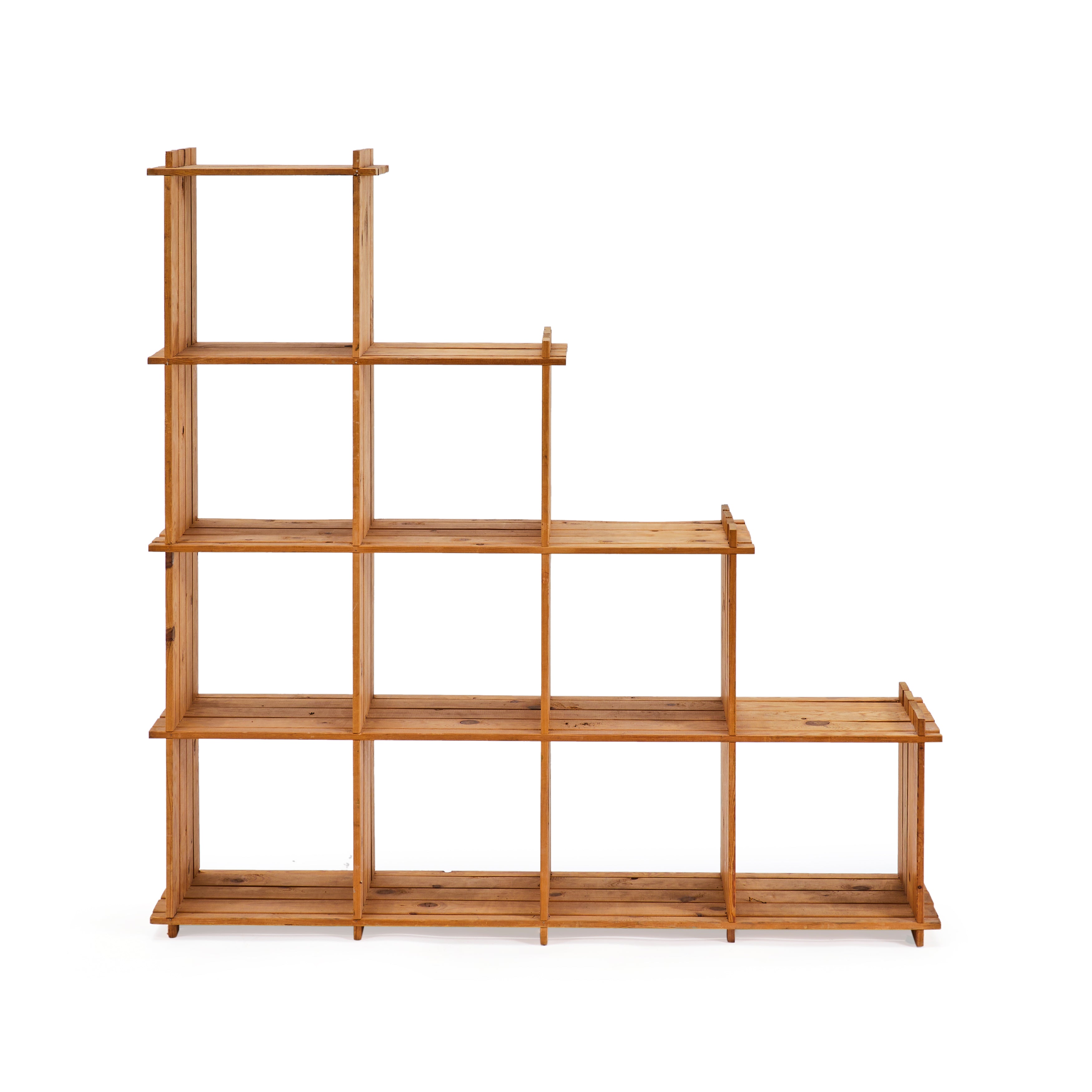 Wood Crate Stair Shelf Unit - Gil & Roy Props