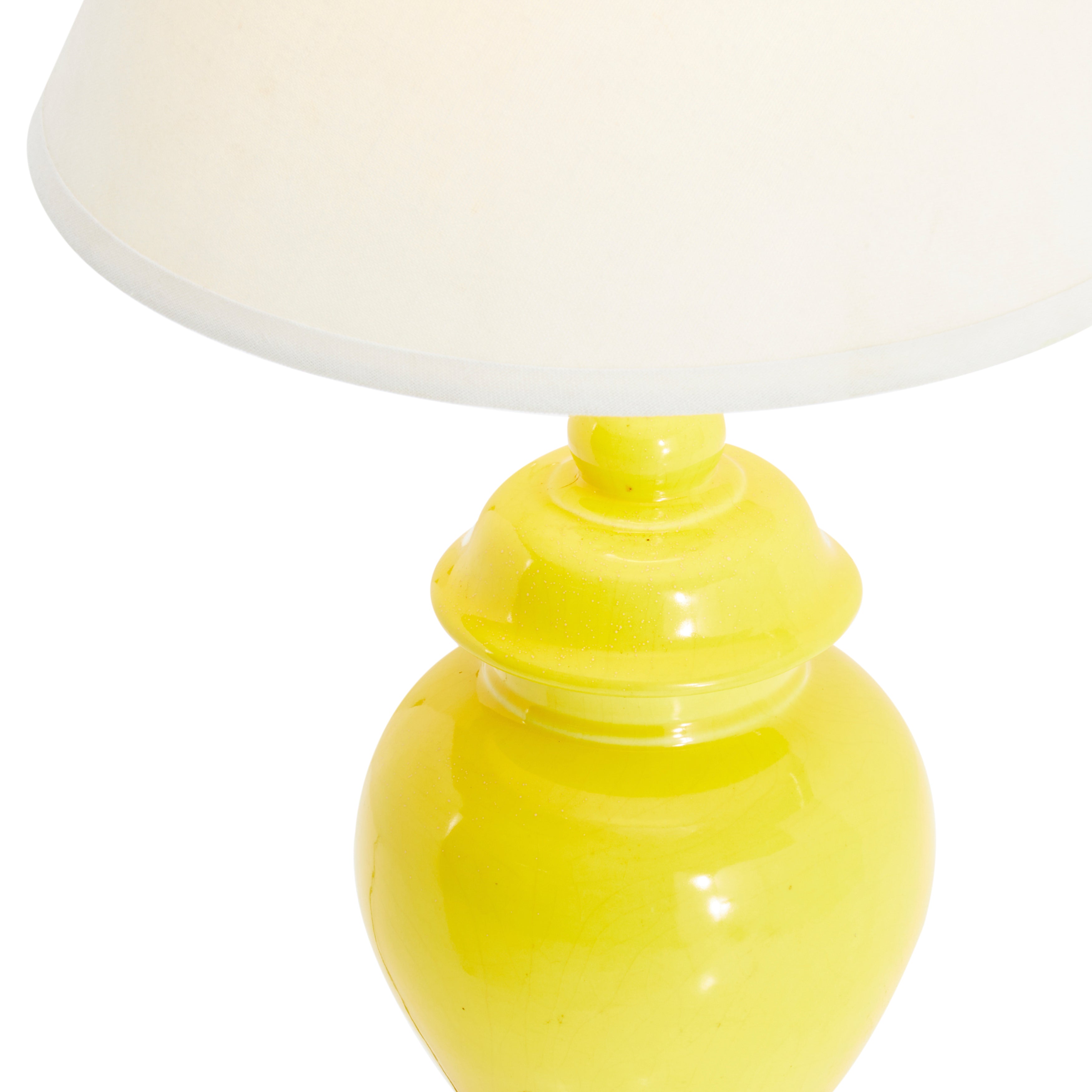 Yellow Ceramic Table Lamp - Gil & Roy Props
