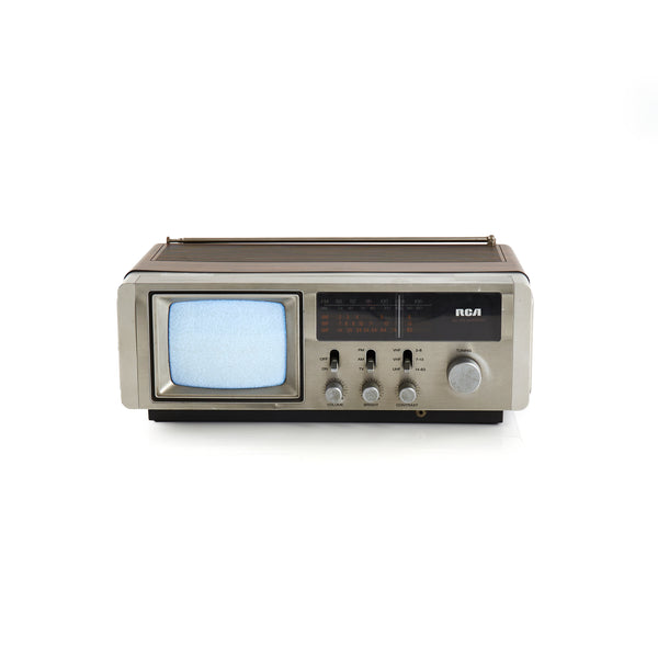 Silver & Faux Wood RCA Television / Radio - Gil & Roy Props