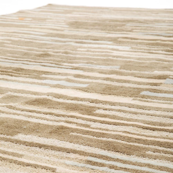 Brown and Beige Striped Rug - Gil & Roy Props