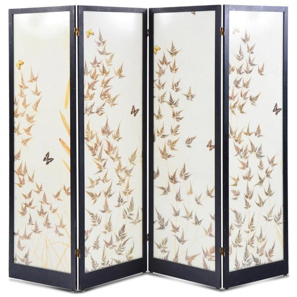 Black & White Translucent Leave Butterfly Screen - Gil & Roy Props