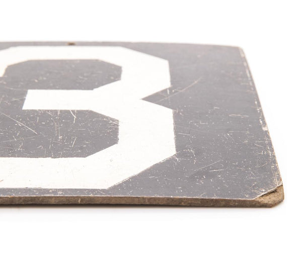 Black Wood Number 3 Plaque (A+D) - Gil & Roy Props