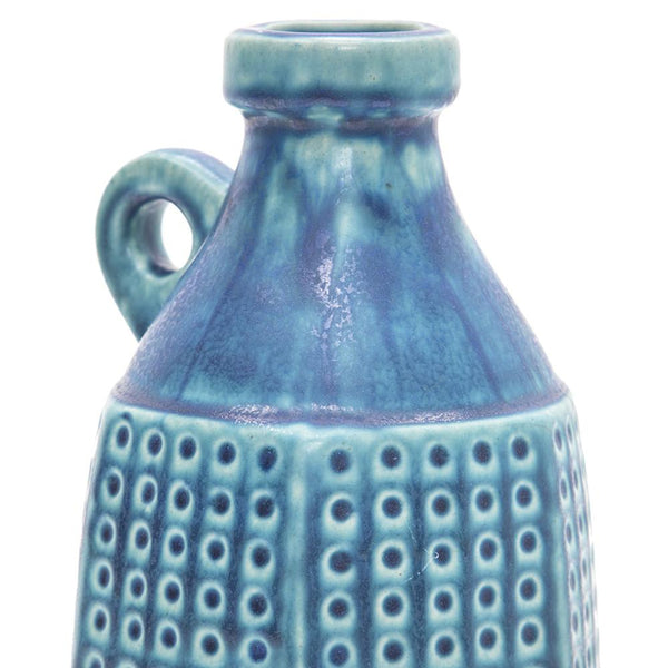 Blue Ceramic Spotted Pottery Vase (A+D) - Gil & Roy Props