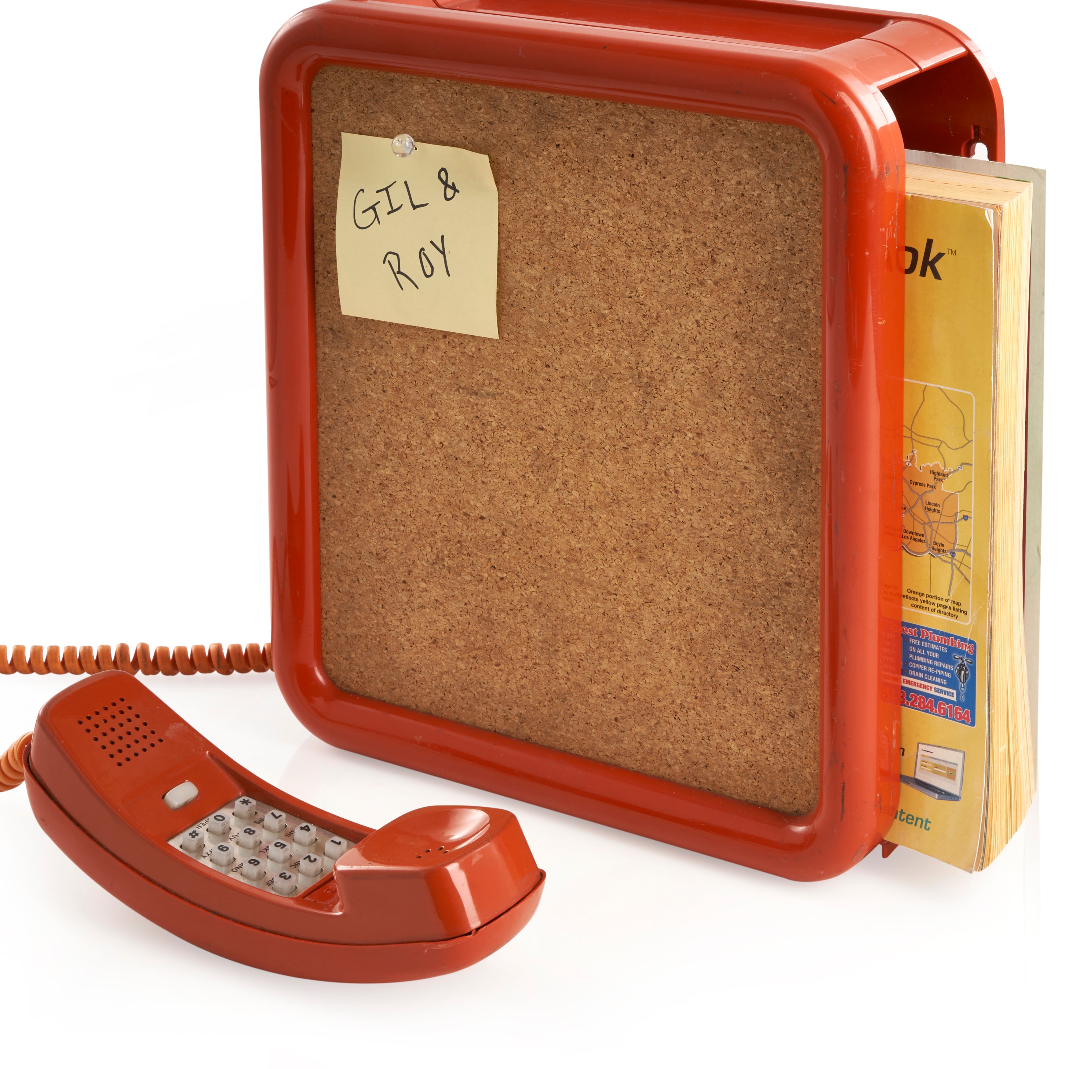 Orange Cork Board Telephone - Gil & Roy Props
