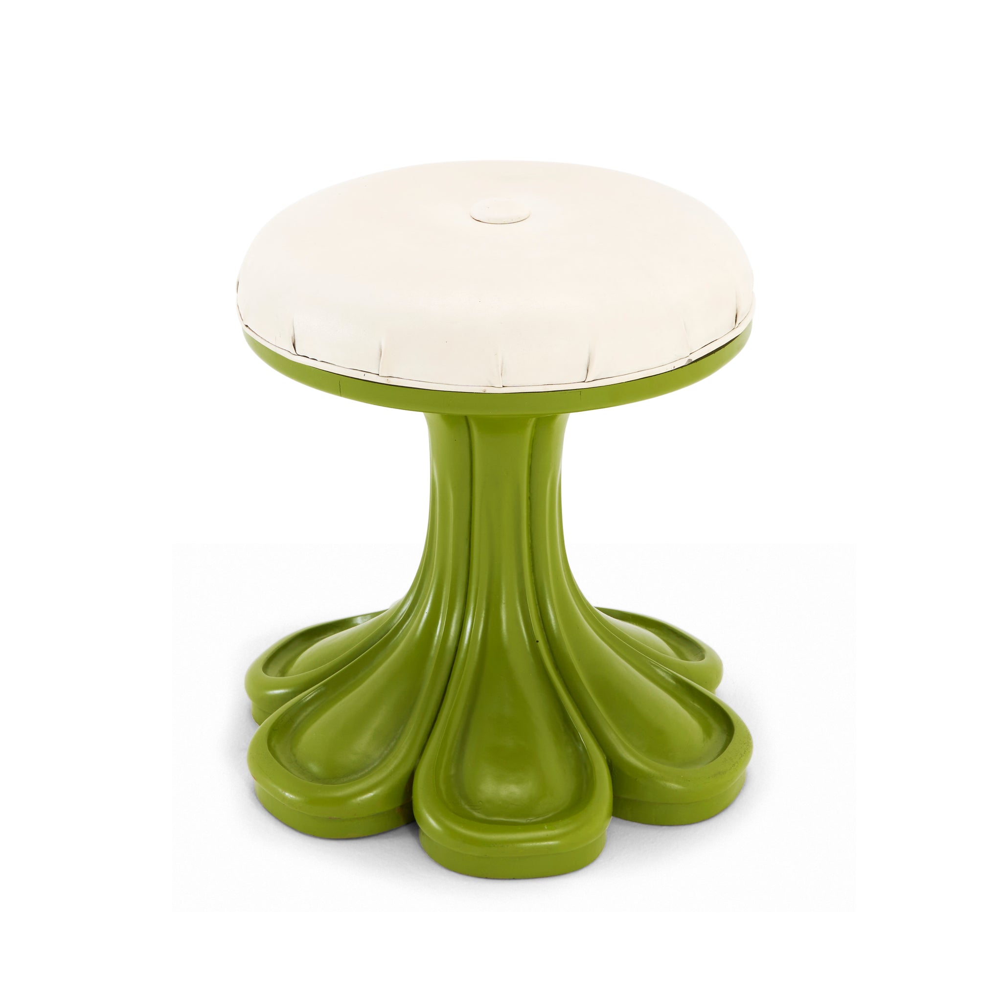 Green Flower Stool - Gil & Roy Props