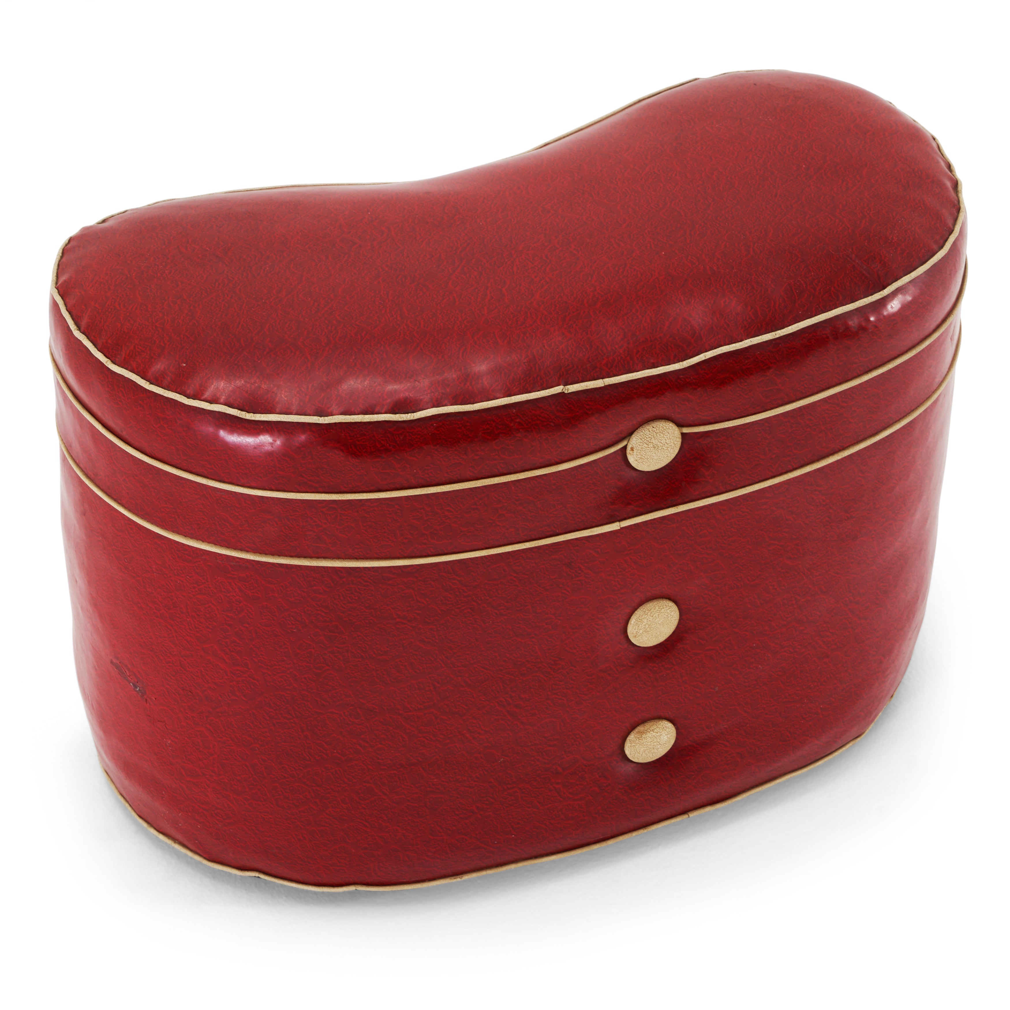 Red Vinyl Bowtie Stool - Gil & Roy Props