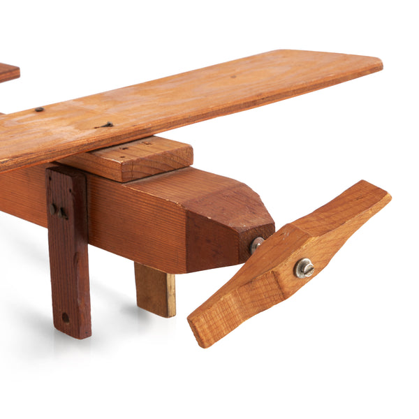 Wooden Folk Art Airplane Toy with Propeller (A+D) - Gil & Roy Props