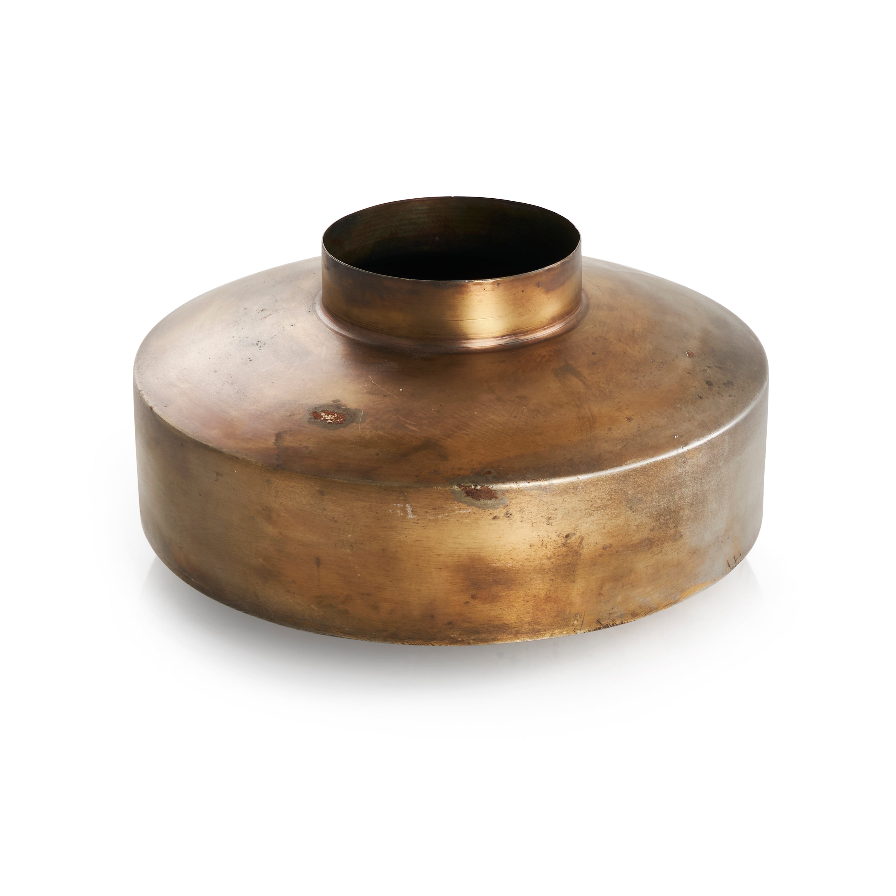 Brass Short Vase - Gil & Roy Props