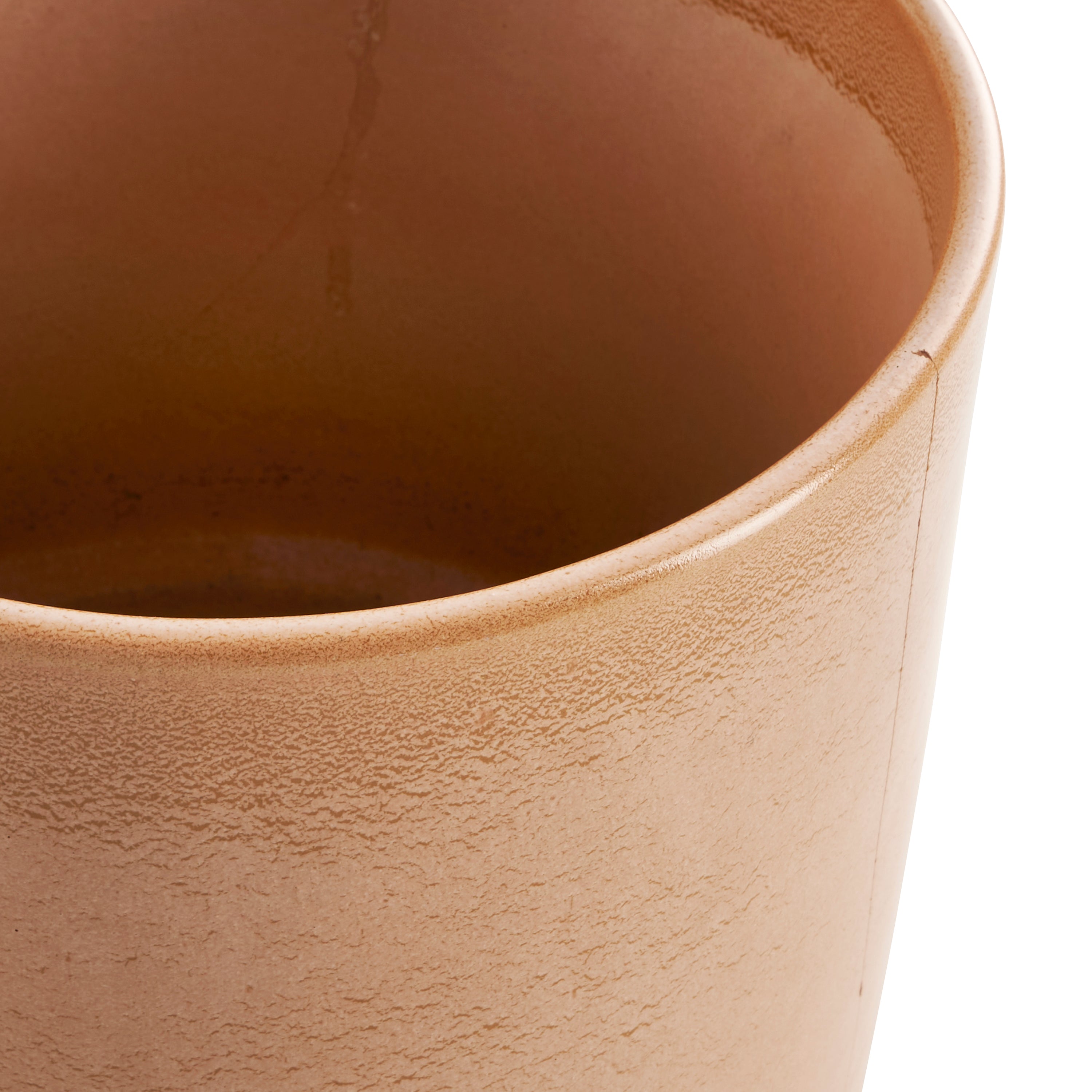 Tan Ceramic Planter - Gil & Roy Props