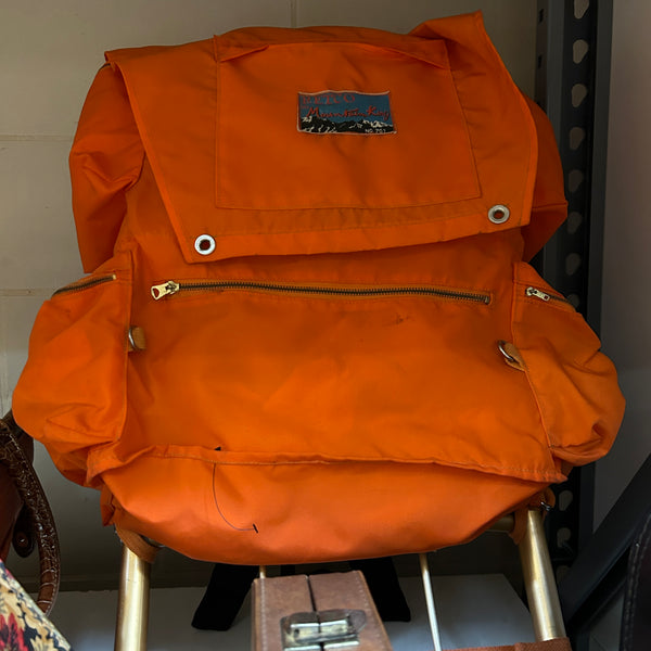 Orange Camping Backpack - Gil & Roy Props