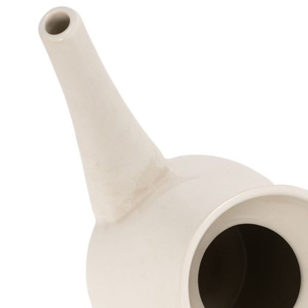 White Ceramic Long Spout Teapot - Gil & Roy Props
