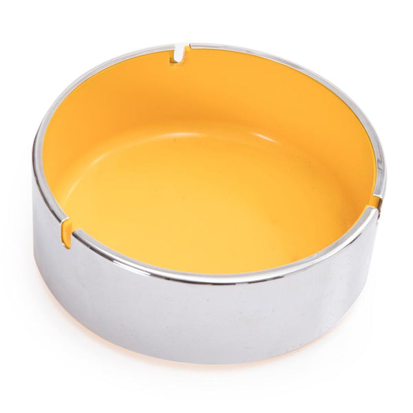 Yellow and Silver Ashtray - Gil & Roy Props