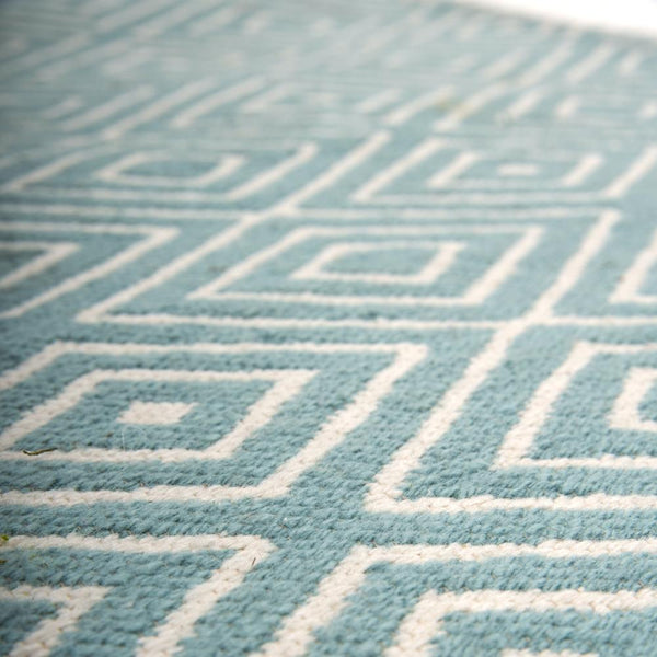 Aqua Patterned Rug - Gil & Roy Props
