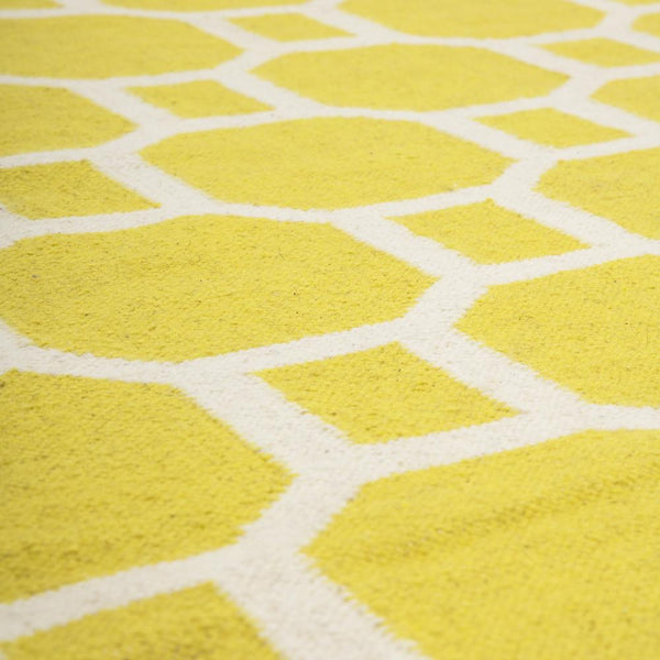 Yellow Patterned Rug - Gil & Roy Props