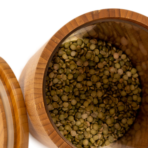 Wood Bamboo Spice Container - Tall - Gil & Roy Props