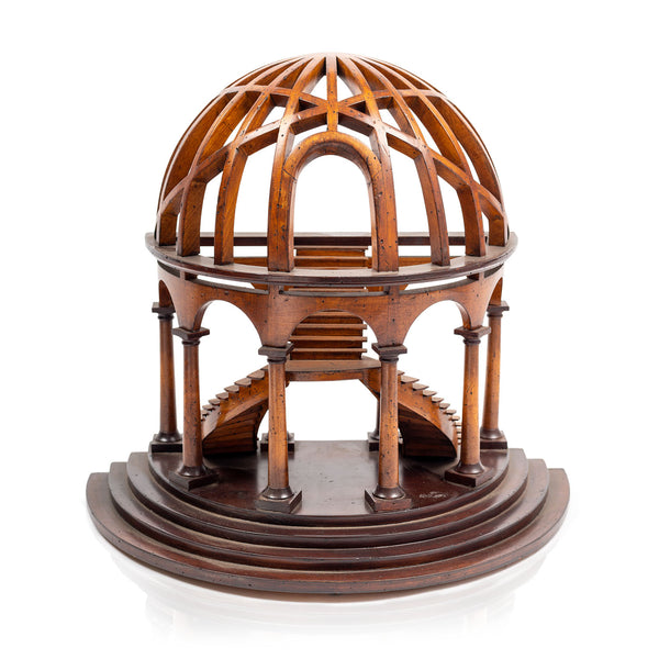 Wood Carved Observatory Tabletop Sculpture - Gil & Roy Props