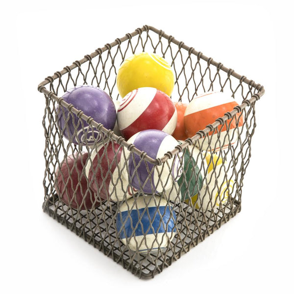 Metal Pool Ball Basket (A+D) - Gil & Roy Props