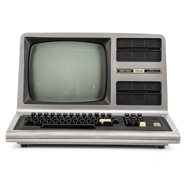 Silver Radio Shack Computer + Keyboard - Gil & Roy Props