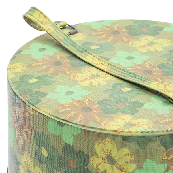 Green Floral Hat Box - Gil & Roy Props