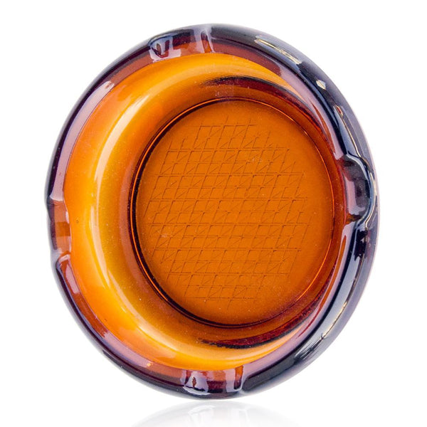 Burnt Orange Glass Ashtray - Gil & Roy Props