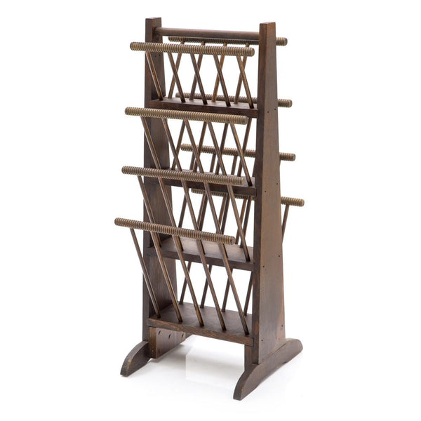 Wood Criss Cross Magazine Rack - Gil & Roy Props