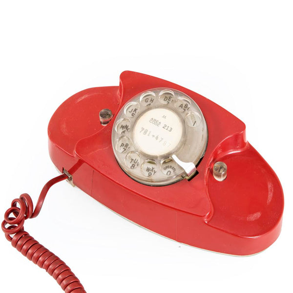 Red Rotary Princess Phone - Gil & Roy Props