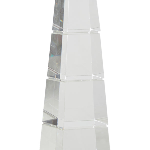 Heavy Glass Segmented Obelisk - Gil & Roy Props