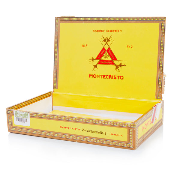 Yellow 'Montecristo' Cigar Box (A+D) - Gil & Roy Props