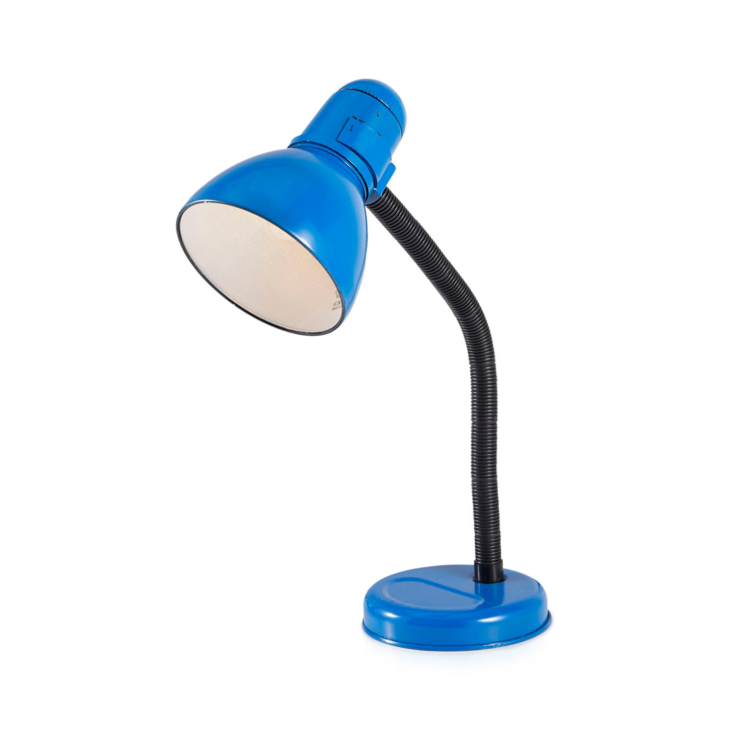 Blue Metal Contemporary Adjustable Desk Lamp - Gil & Roy Props