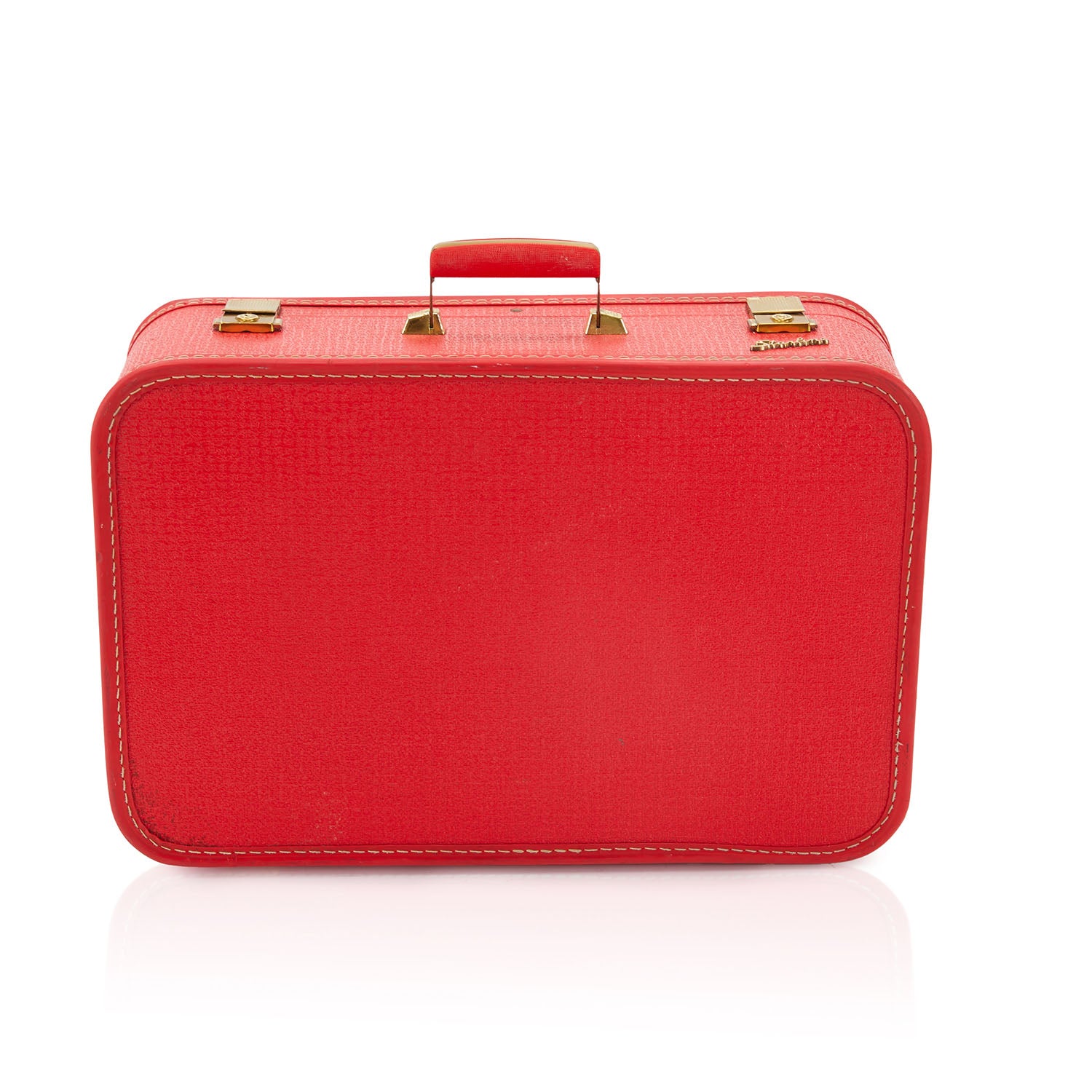 Set of 3 Mid Century Red Starline Suitcases - Gil & Roy Props