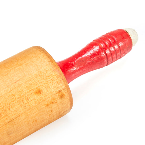 Wood + Red Handle Rolling Pin - Gil & Roy Props