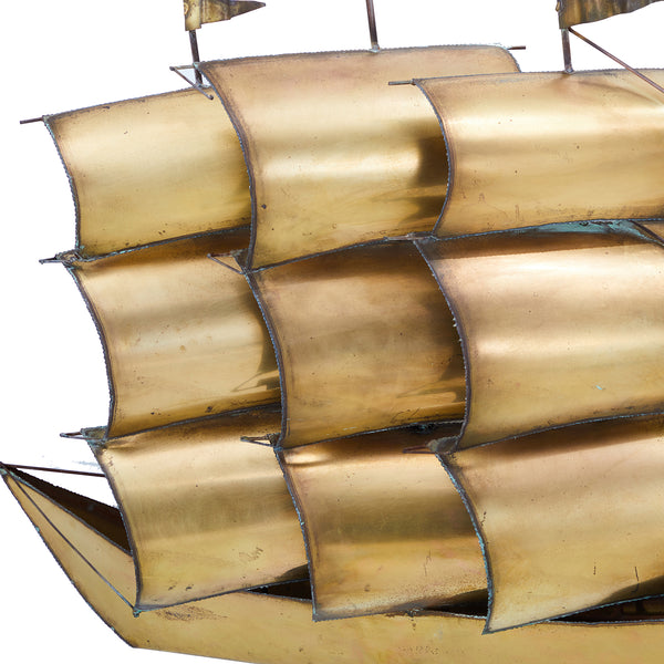 Brass Ship Wall Hanging - Gil & Roy Props