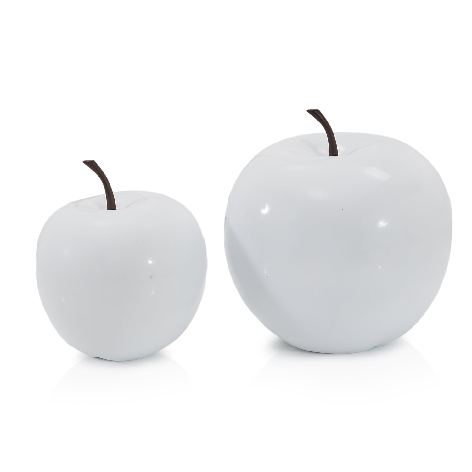 White Apple Table Sculpture - Small - Gil & Roy Props
