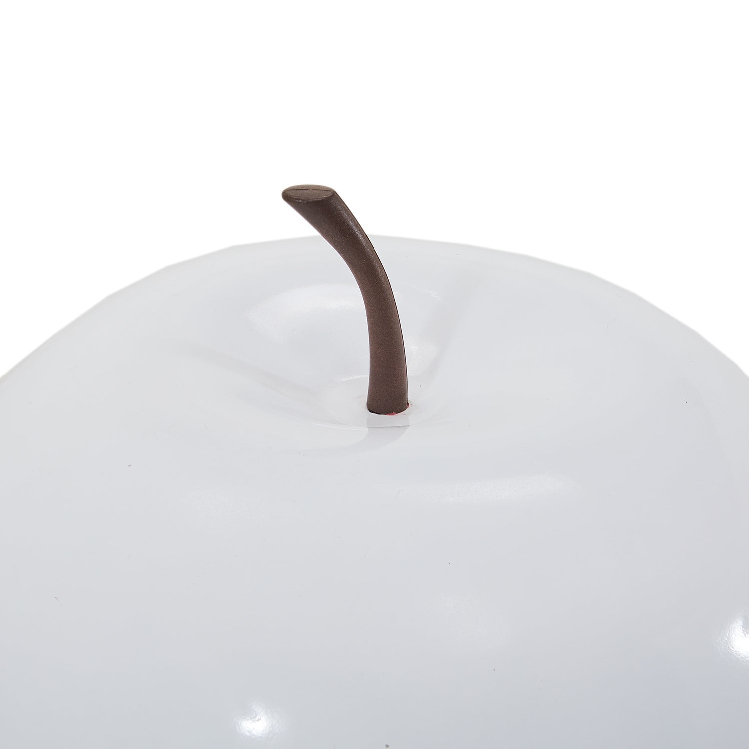 White Apple Table Sculpture - Small - Gil & Roy Props