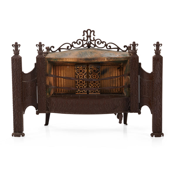Small Antique Gas Fireplace - Gil & Roy Props