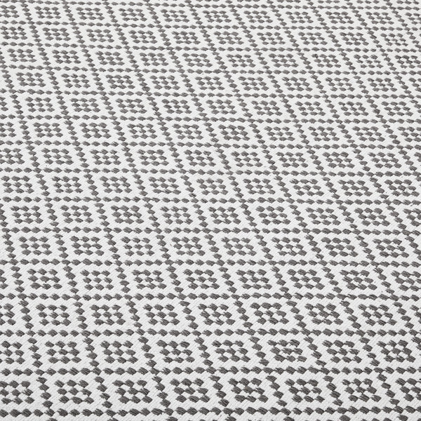 Grey Diamond Pattern Rug - Gil & Roy Props