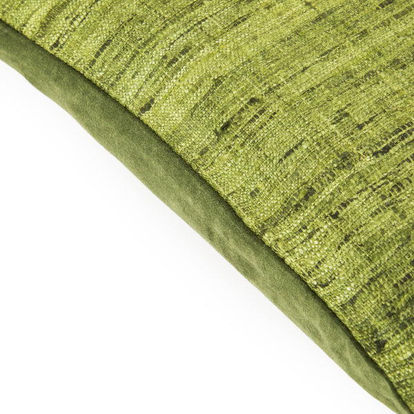 Green Frayed Weave Pillow - Square - Gil & Roy Props