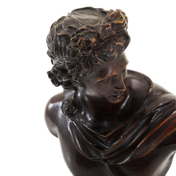 Brown Carved Grecian Apollo Bust - Gil & Roy Props